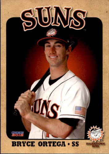 2012 Hagerstown Suns Choice #22 Bryce Ortega Rancho Palos Verdes ...
