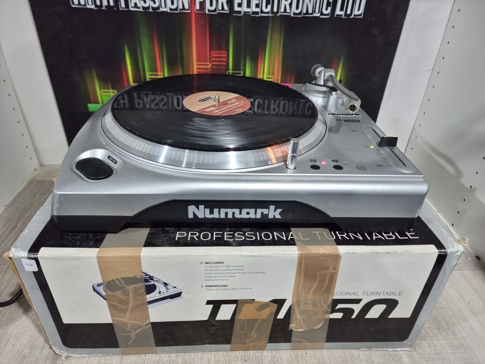 H261 Numark TT1650 Plattenspieler (DIREKTANTRIEB) funktioniert ...