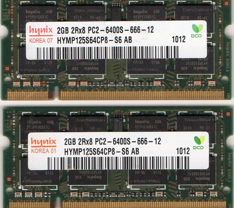 4GB 2x 2GB Kit ASUS EeeBox PC EB1007 EB1012 EB1012P EB1501 EB1502 DDR2 ...
