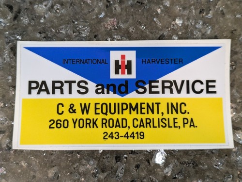 International Harvester IH Parts And Service Sticker Original | eBay