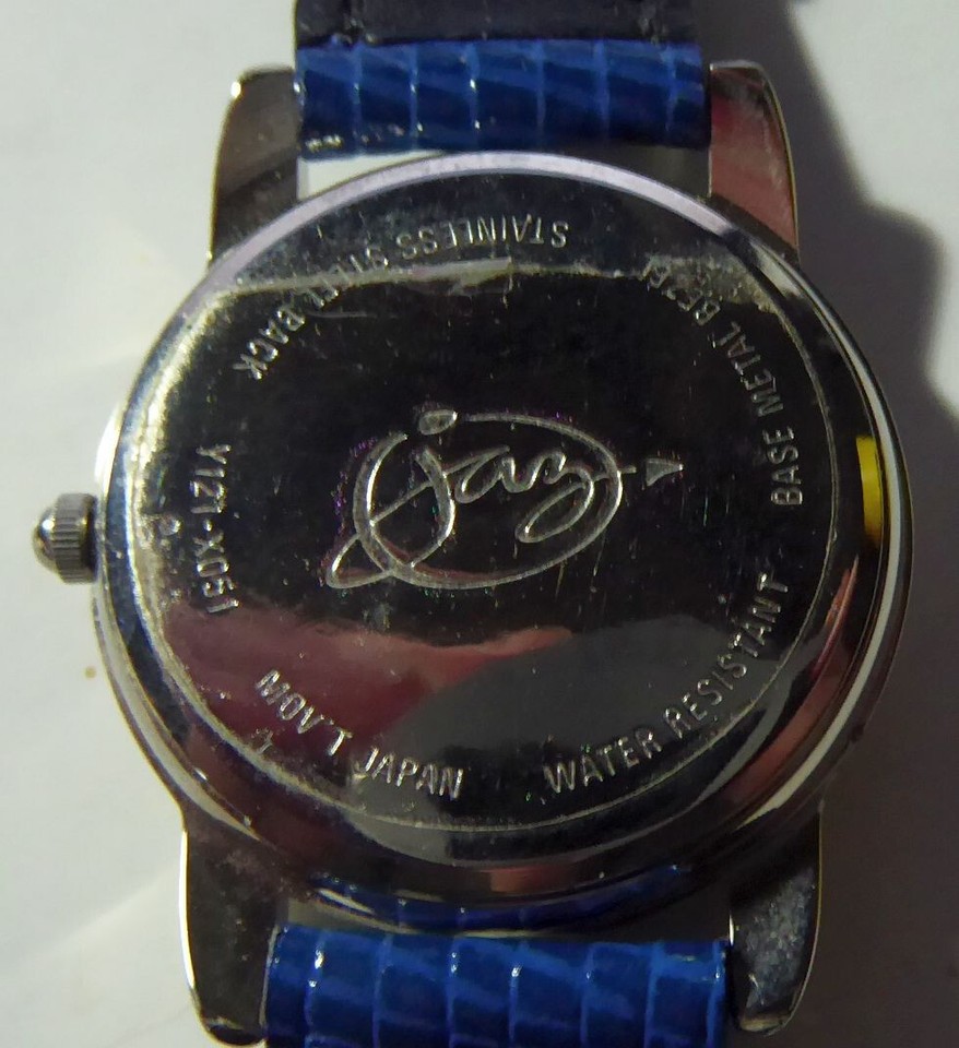 JAZ Women's Watch V121-X051 Yellow & Blue Face Blue Watchband New ...