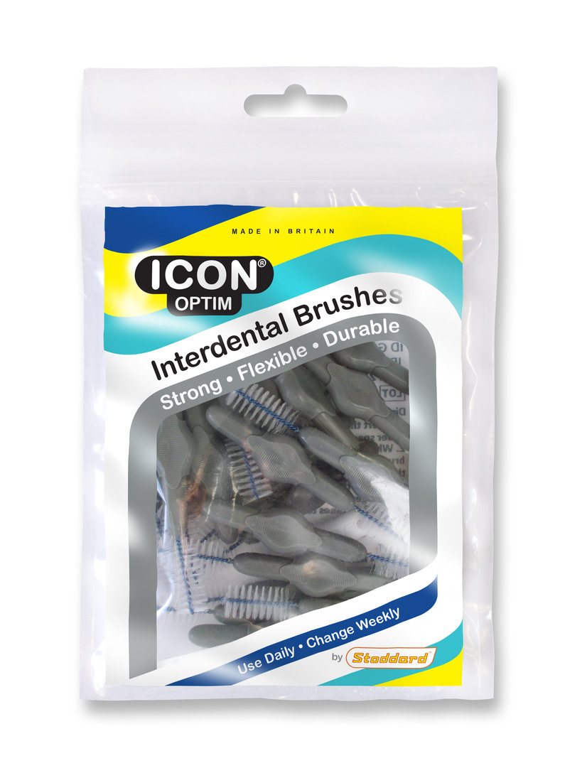 Stoddard Icon Optim standard Interdental Brush 25 Brushes Pack | All ...