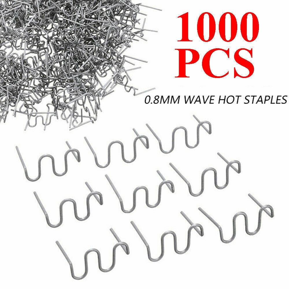 1000Pcs 0.8mm Hot Staples Plastic Welding Wave Stapler for Car Bumper ...