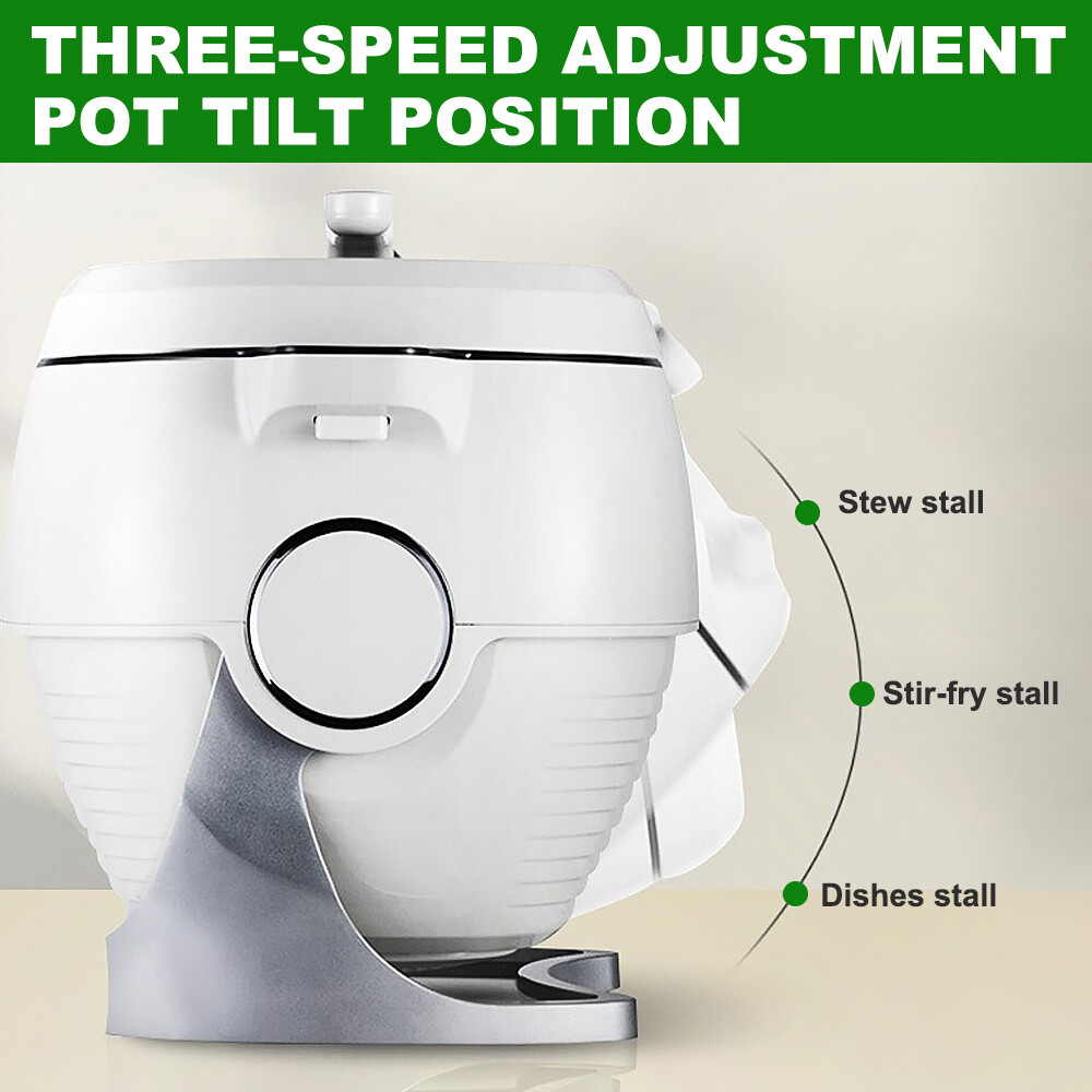 360° Rotation Electric Induction Cooker Stir Fry Automatic Food Cooking ...