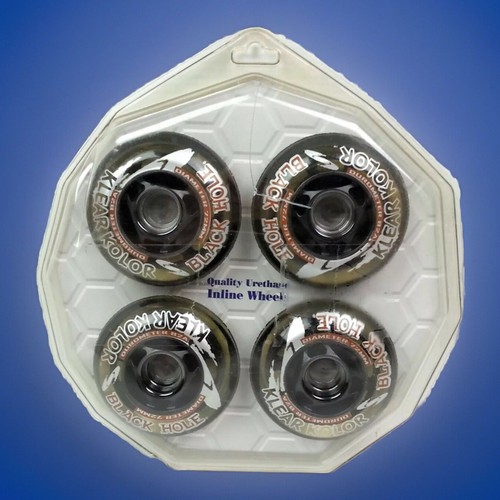NEW Black Hole Klear Kolor 4 Urethane Inline Wheels 72mm Durometer 82A ...