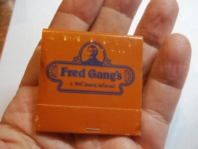 Matchbook Full 28 Fred Gang's Most Unusual Restaurant Memphis TN #273-2 ...