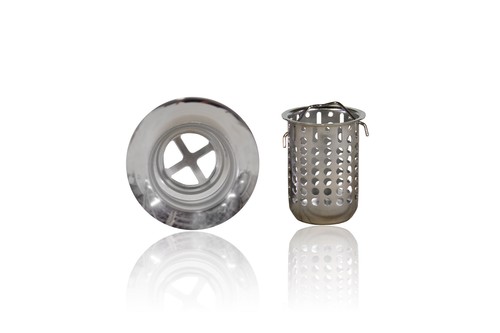 Basket Strainer 2" - 2-1/2" Deep Cup Strainer Chrome | eBay