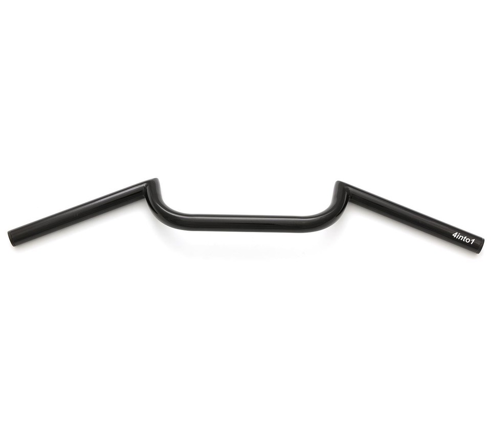 Emgo Motorcycle Junior Clubman Handlebars 7/8" - Gloss Black Cafe Racer ...