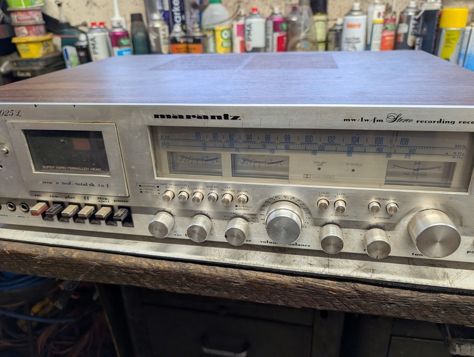 VINTAGE MARANTZ 4025L MW/LW/FM STEREO RECORDING RECEIVER - TAPE FAULTY ...