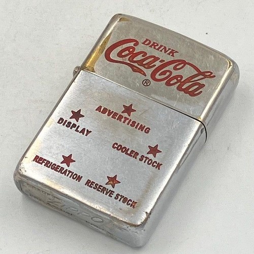 Vintage Zippo PAT.2517191 1955-1956 Drink Coca-Cola Five Star Rare Oil ...