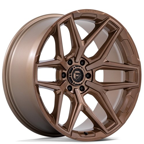 18x9" Fuel Wheels FC854 Flux 6 Platinum Bronze Off-Road Rims(4 pcs ...