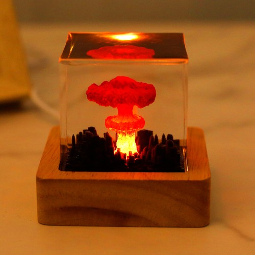 Nuclear Explosion Lamp USB Powered Mushroom Cloud Lamp with Base ...