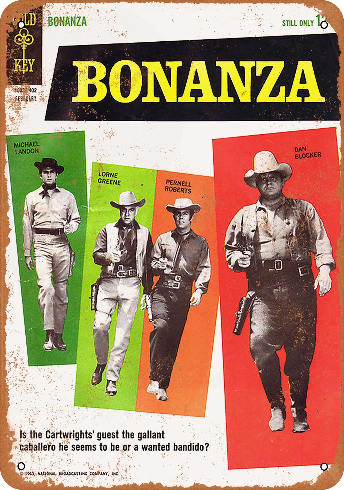 METAL SIGN - 1964 Bonanza Comic - Vintage Look Reproduction | eBay