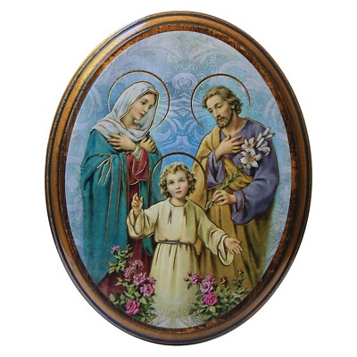 4 X 5 Inch Holy Family Oval Wood Plaque | eBay