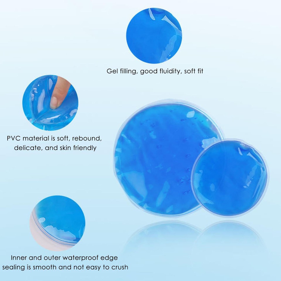 2pcs Reusable Hot/Cold Gel Ice Packs for Sports Injuries Pain Relief ...