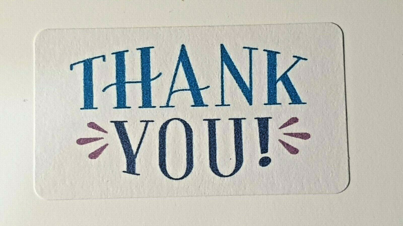Thank You Sentiment Labels, 4 Designs to choose from, Awesome, Amazing ...