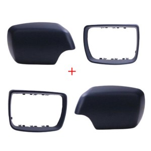4 Pcs Mirror Cover Cap Trim Ring+ Door Mirror Cover ABS For BMW E53 X5 ...