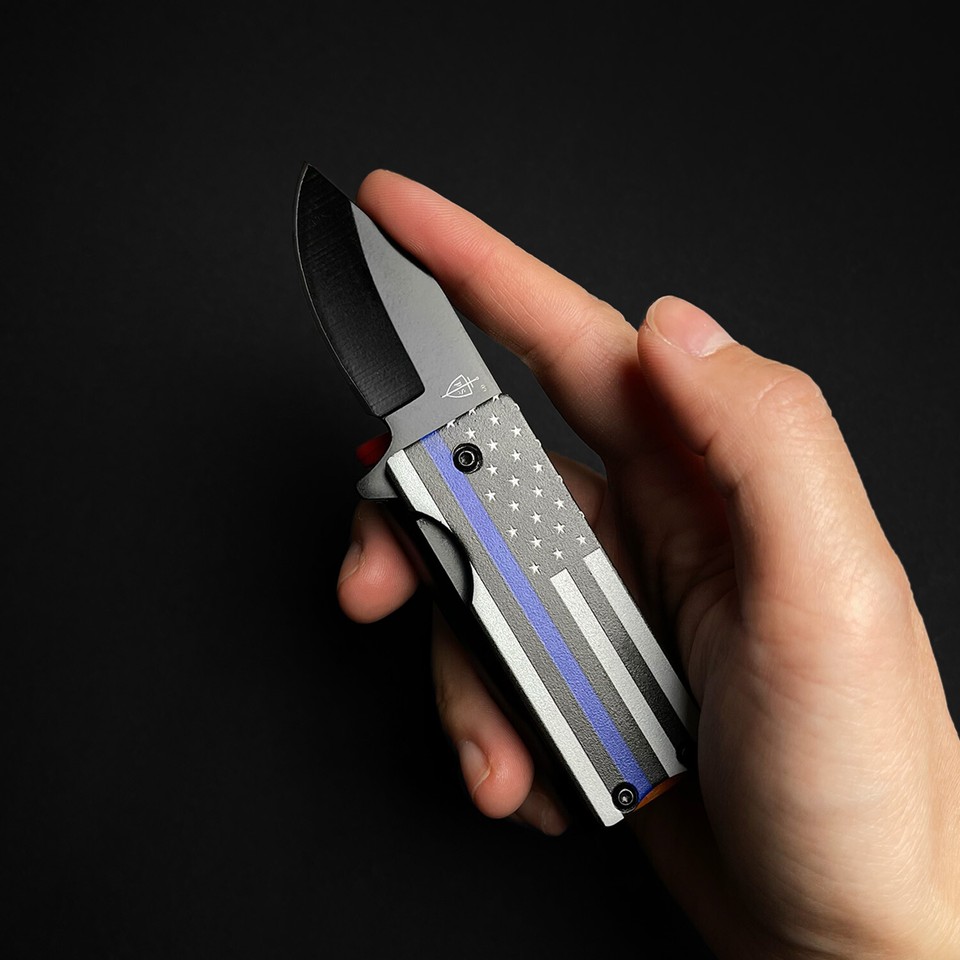 Lighter Holder w/Folding Pocket Knife for BIC Lighter Only Lighter Not ...