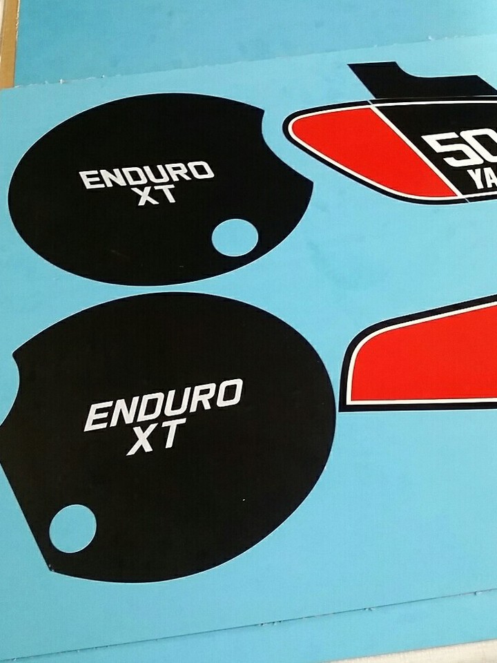 YAMAHA XT500 1976 TANK AND SIDE COVER DECAL GRAPHIC SET (#*Y26) | eBay