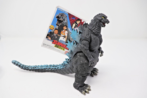 NEW GODZILLA 1998 BLUE FINS GOLD EYES BANDAI VTG 6" GOJI ISLAND FIGURE ...