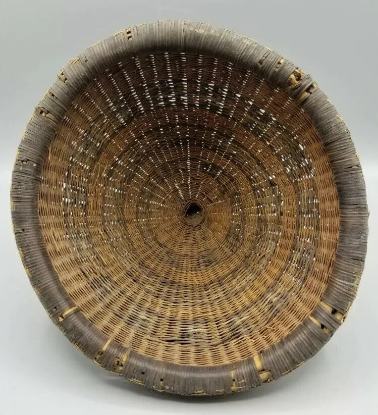 19th c FULANI / FULA WOVEN HAT AFRICAN TRIBAL ARTIFACT NATIVE BASKET ...