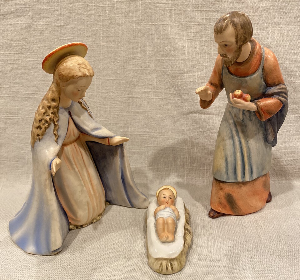 Vintage Goebel Hummel #214 Nativity Set Of 8 ~ JESUS/Mary/Joseph/2 ...