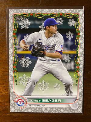 2022 Topps Holiday Corey Seager #HW134 Metallic Snowflake Texas Rangers ...