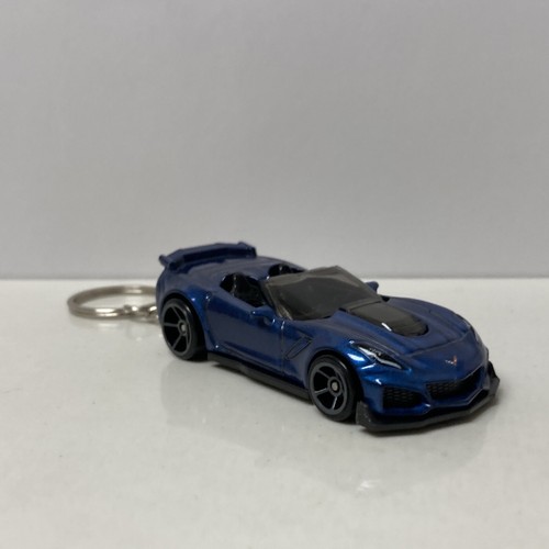 RARE KEY CHAIN BLUE CHEVY CORVETTE C7 CUSTOM LIMITED EDITION 2014 2015 ...