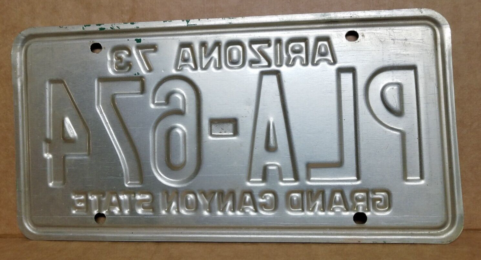 #3 ARIZONA AZ LICENSE PLATE MAROON CACTUS 1980 BASE HANDICAP 1Z92 ...