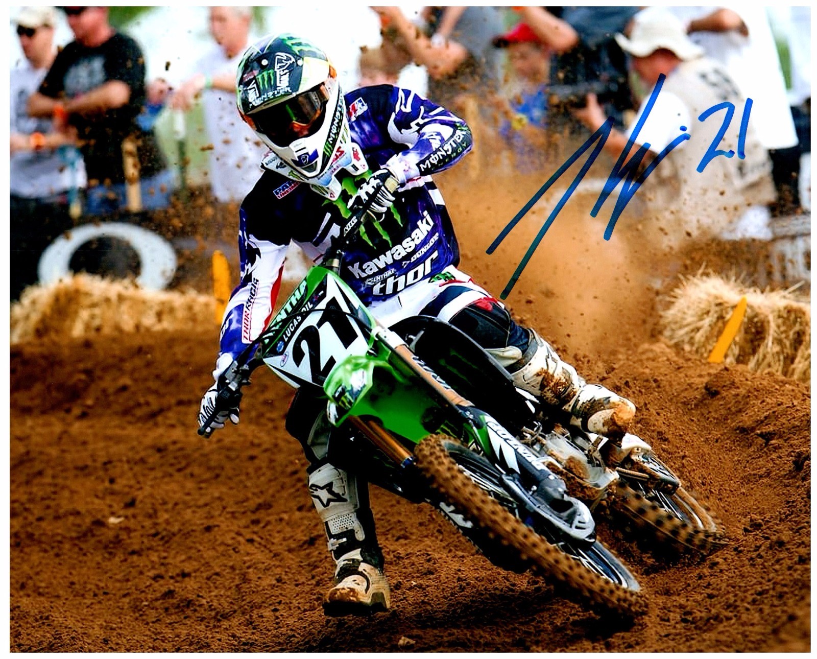 JAKE WEIMER Signed Autographed SUPERCROSS Motocross "AMA" 8x10 Photo A ...