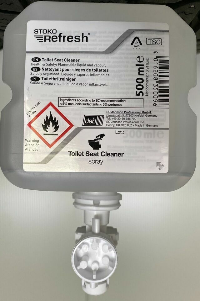 STOKO Refresh Toilet Seat Cleaner Spray 0,5l z. hygienischen Reinigung ...