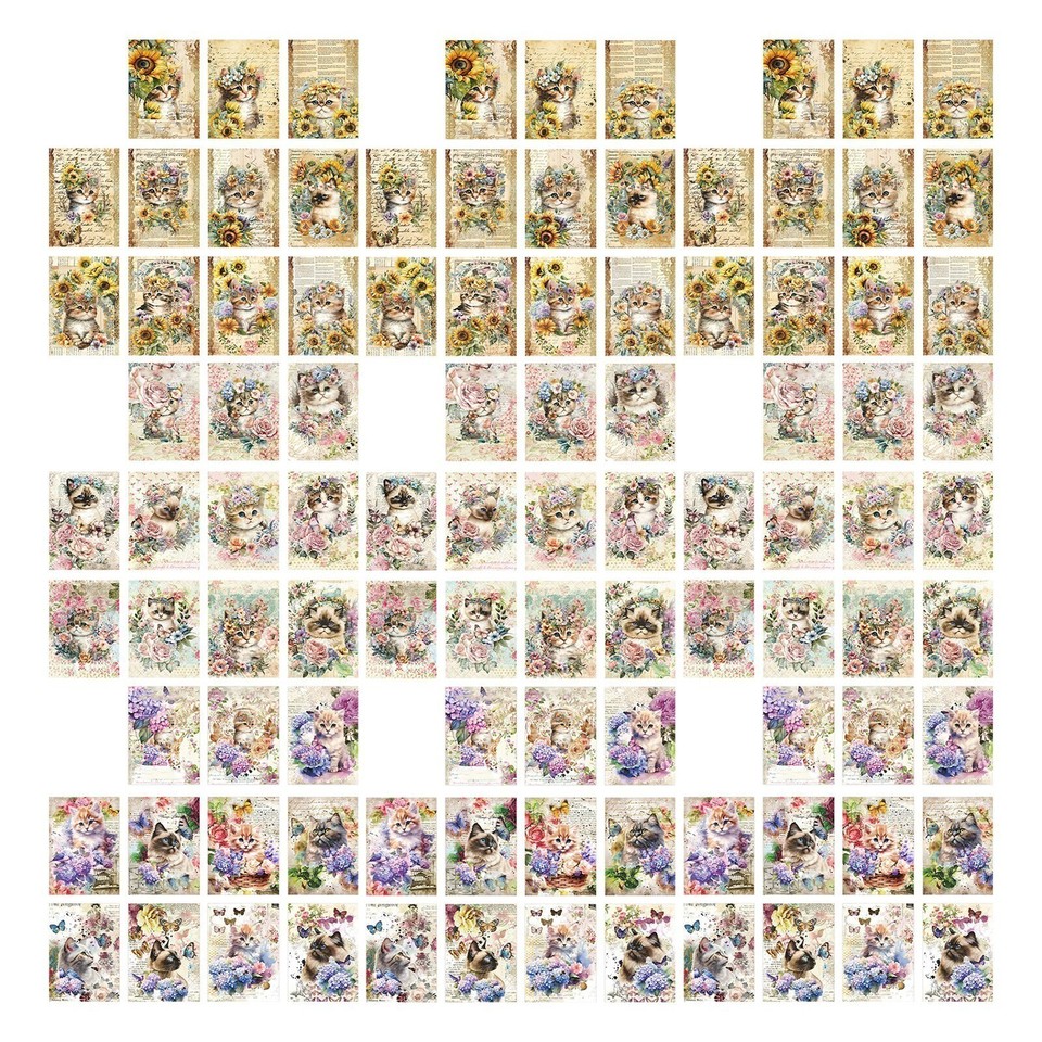 30 Sheets Decoration Material Paper Lovely Pattern Scrapbooking ...