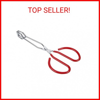 Stainless Steel Scissor Tongs Heavy Duty Cooking Tongs w/ Soft Handles ...