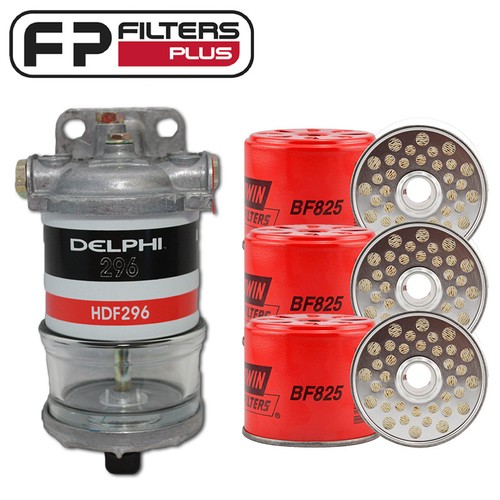 5836B100 CAV Fuel Filter Housing + 3 x BF825 Spare Filters - R2132P ...