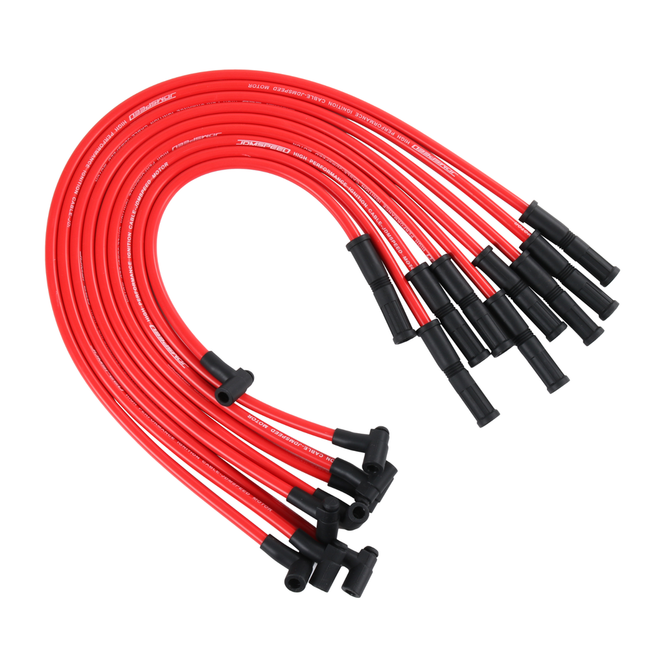 HEI Spark Plug Wires Set 90 to Straight For Chevy SBC BBC 350 383 400 ...