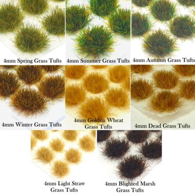 120 x 4mm Static Grass Tufts For 40k Orks Miniatures Basing & Terrain ...