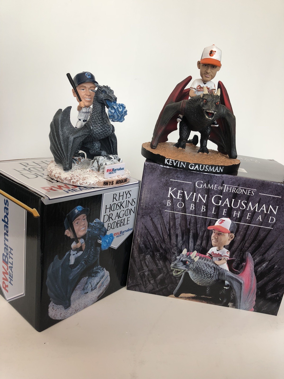 Game of Thrones Fire& Ice Dragons Bobblehead SGA NIB Bobble Dragon Mint ...