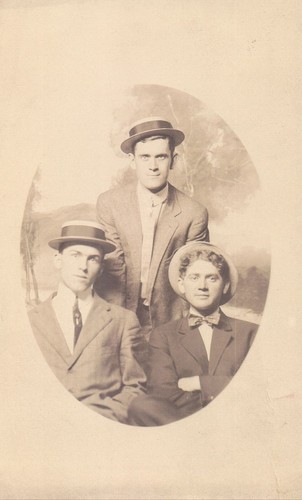 "Three Gents" USA 1910. Carte postale vintage. RPPC *Worldwide ship* | eBay