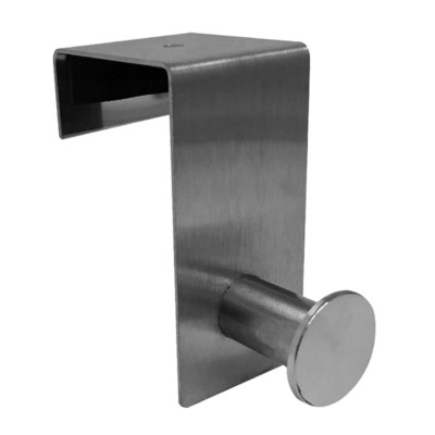 2x Adoored SMALL OVER THE DOOR HOOKS Aluminium, Satin Chrome Finish *UK ...