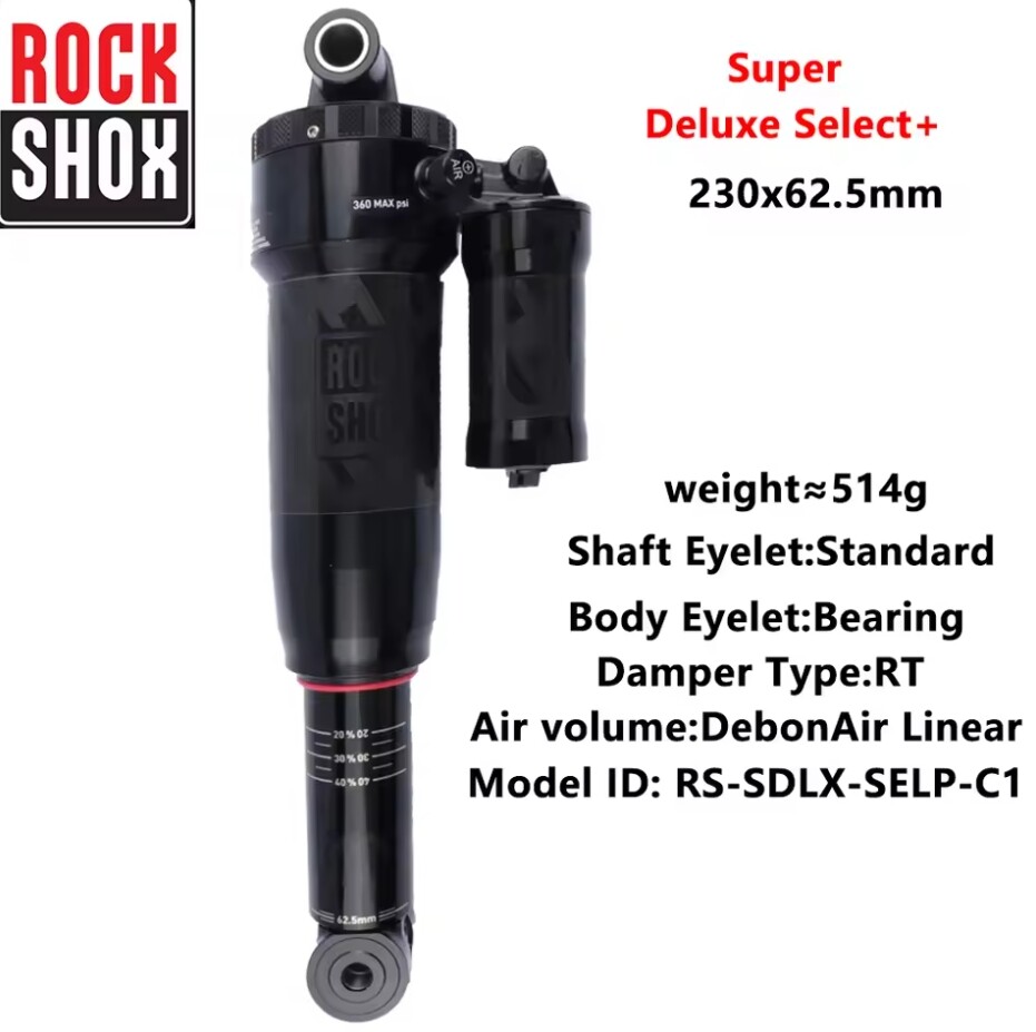 ROCKSHOX Super Deluxe Select+ Rear Shock Absorber MTB 210x55 230x57.5 ...