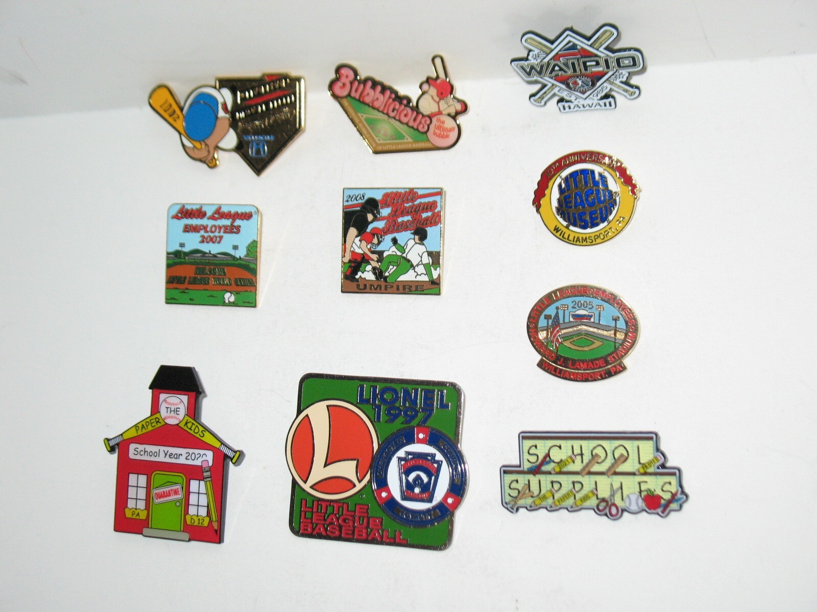LLWS Lot of Pins Little League Baseball World Series Official Paper ...