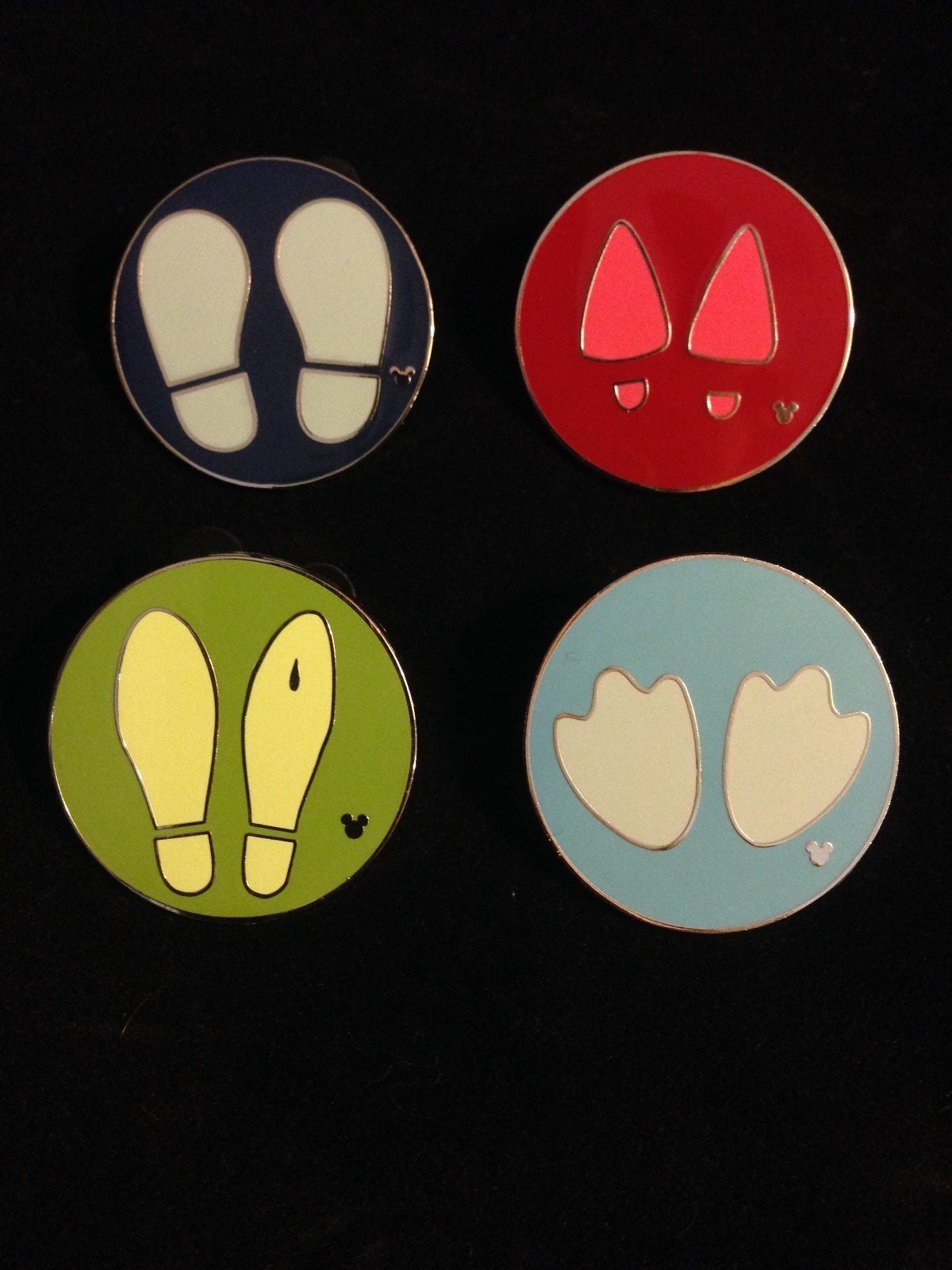 2008 Walt Disney World Hidden Mickey Trading Pins: Foot / Shoe Prints ...