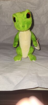TY Beanie Gus the Gecko 7” Plush Stuffed Animal Toy Lizard Red Eyes ...