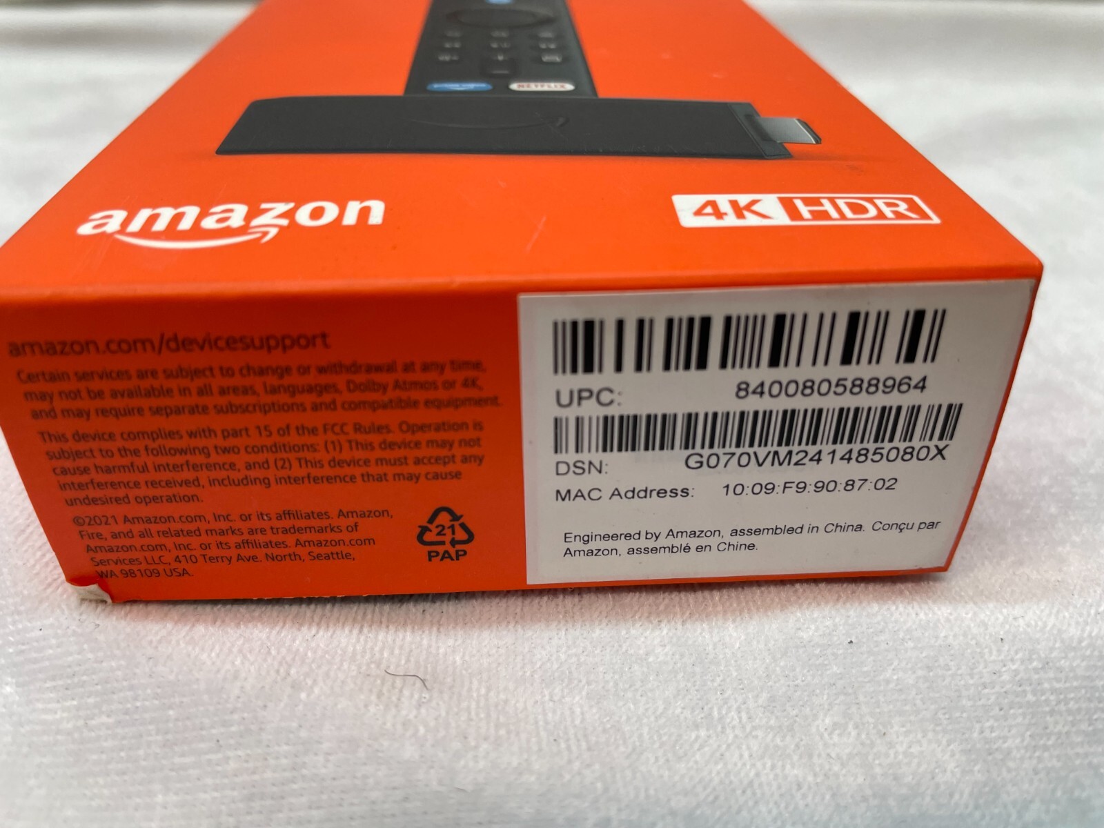 Amazon Fire TV Stick 4K (2nd Generation) Media Streamer with Alexa ...