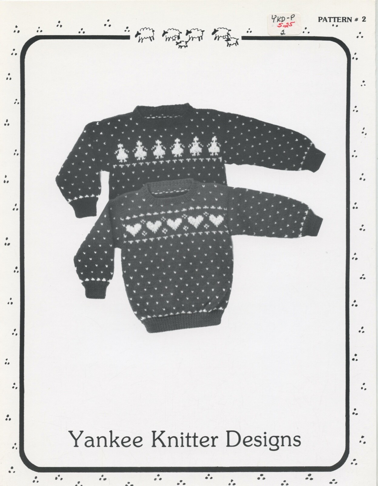 Yankee Knitter Designs Knitting Pattern #2 Child's Doll & Heart ...