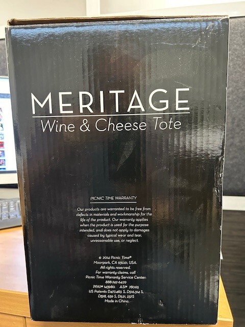 Picnic Time Meritage Insulated Wine And Cheese Tote Olive-NEW | eBay