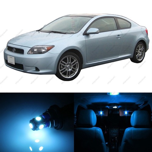 8 x ICE BLUE LED Interior Lights Package For 2005 - 2007 Scion TC + PRY ...