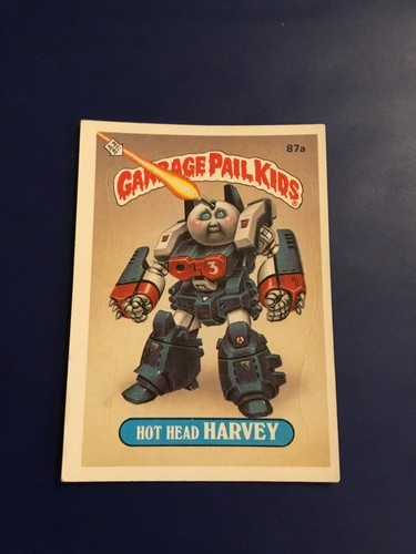 1986 Topps Garbage Pail Kids #87a HOT HEAD HARVEY Transformers GPK EXT ...