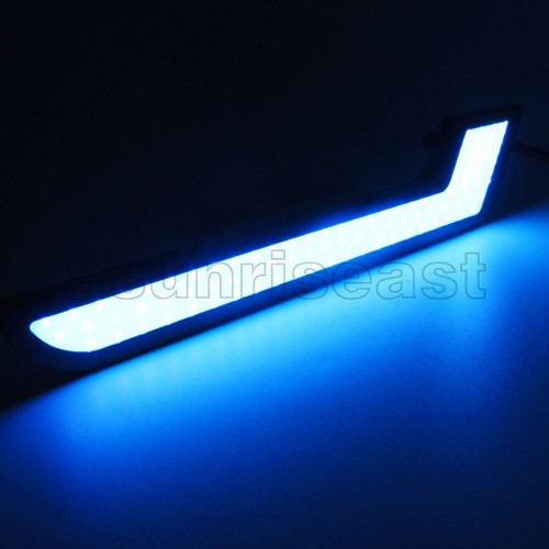 2 x Ice Blue L Shape COB Car LED Light DRL Fog Driving Lamp Waterproof ...