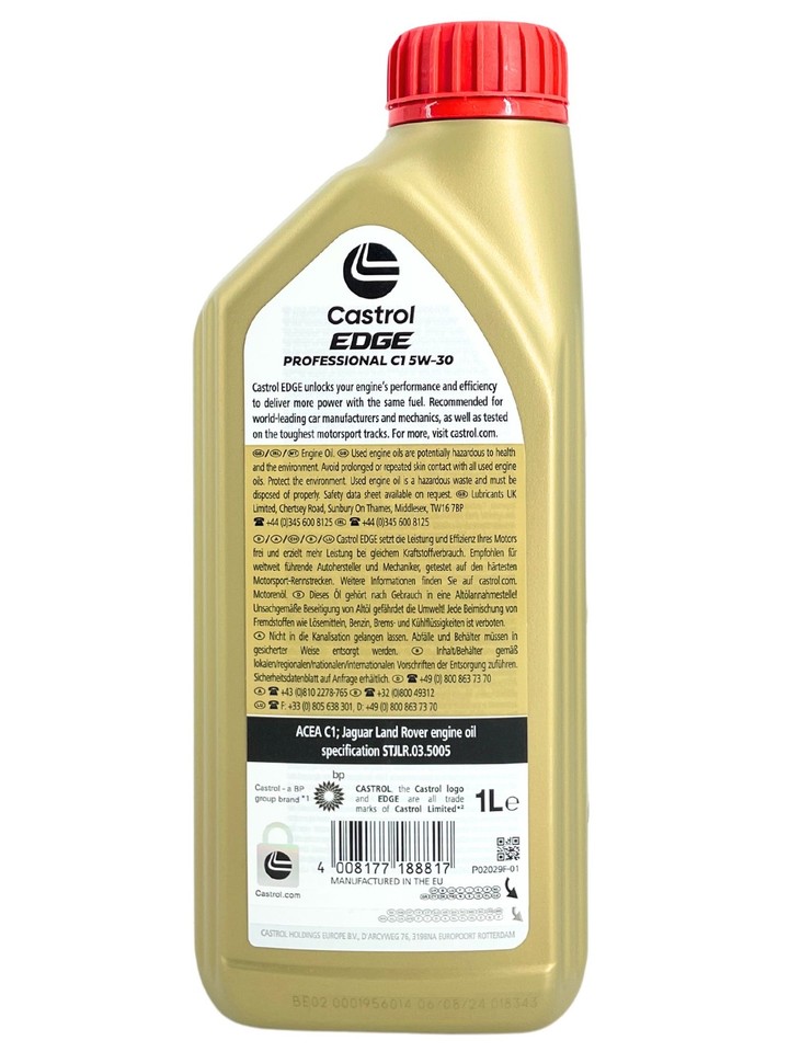 Castrol EDGE Professional C1 5W-30 STJLR.03.5005 ACEA C1 7x1 Liter = 7 ...